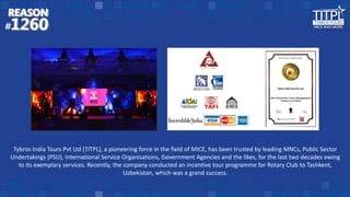 Mice Organiser - Tybros India Tours | PPTX | Air Travel | Travel Type