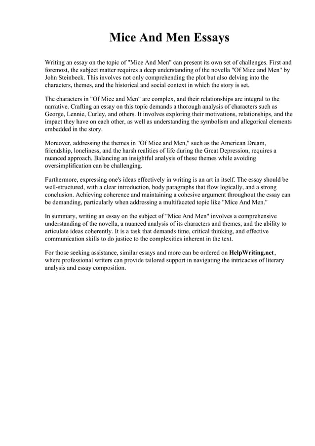 Mice And Men Essays.pdf