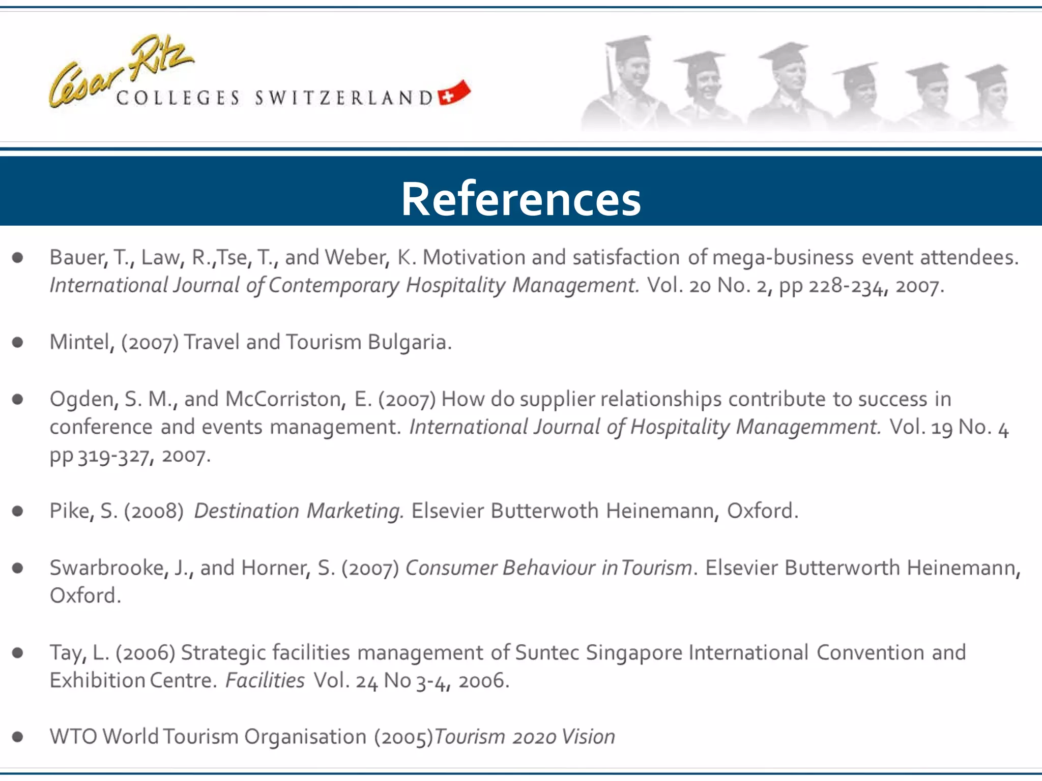 Dr. Susan Horner- Consumer Behavior in MICE Tourism | PPT