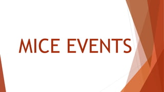 MICE Events (Steps in Organizing Events) | PDF