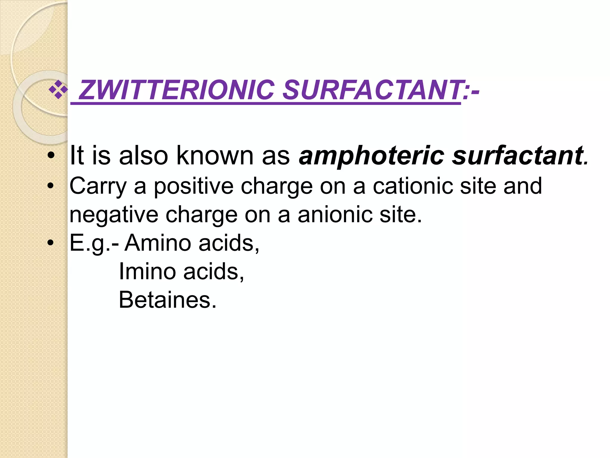 micelle and surfactant | PPTX