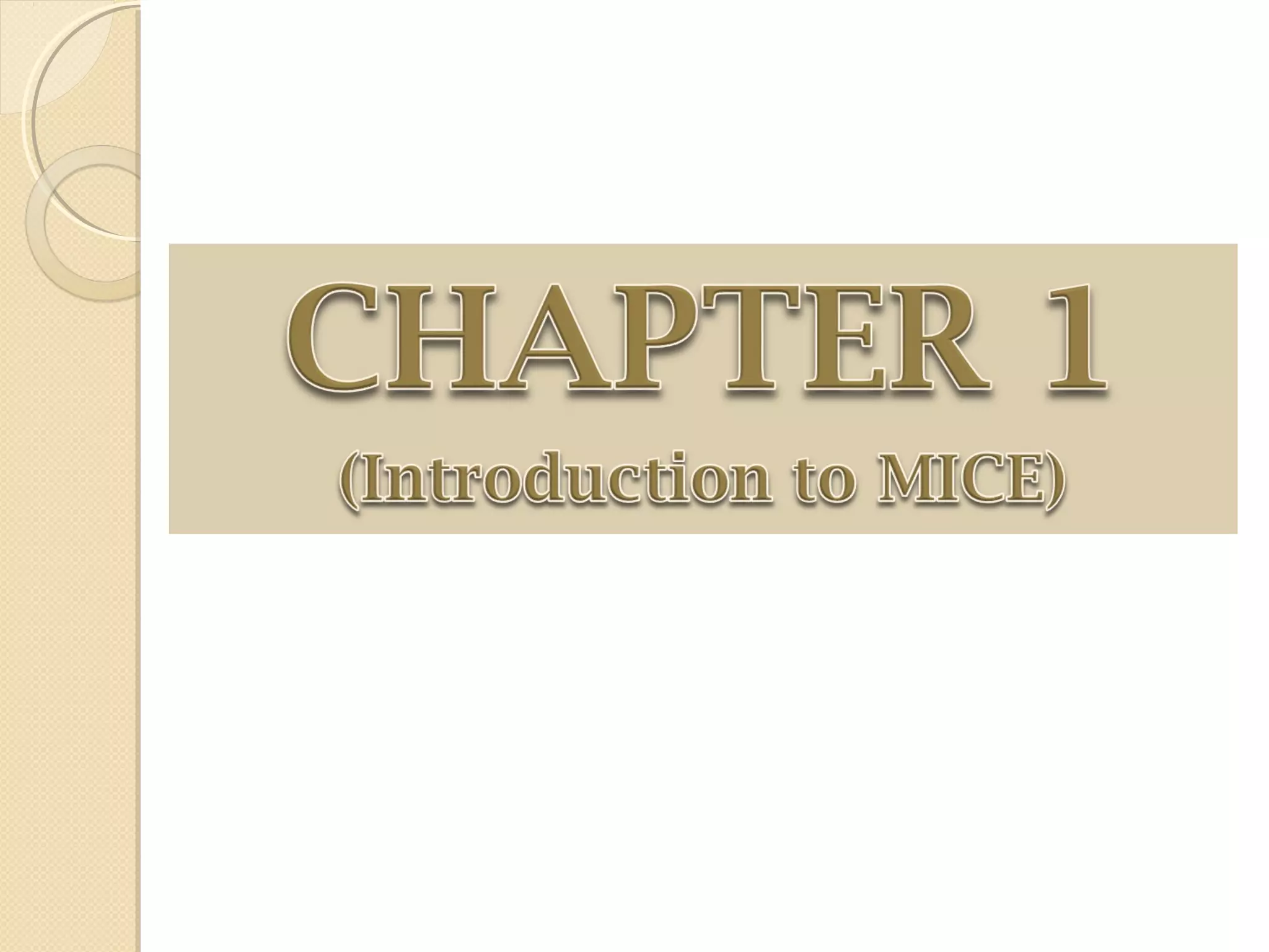 MICE MANAGEMENT | PPT