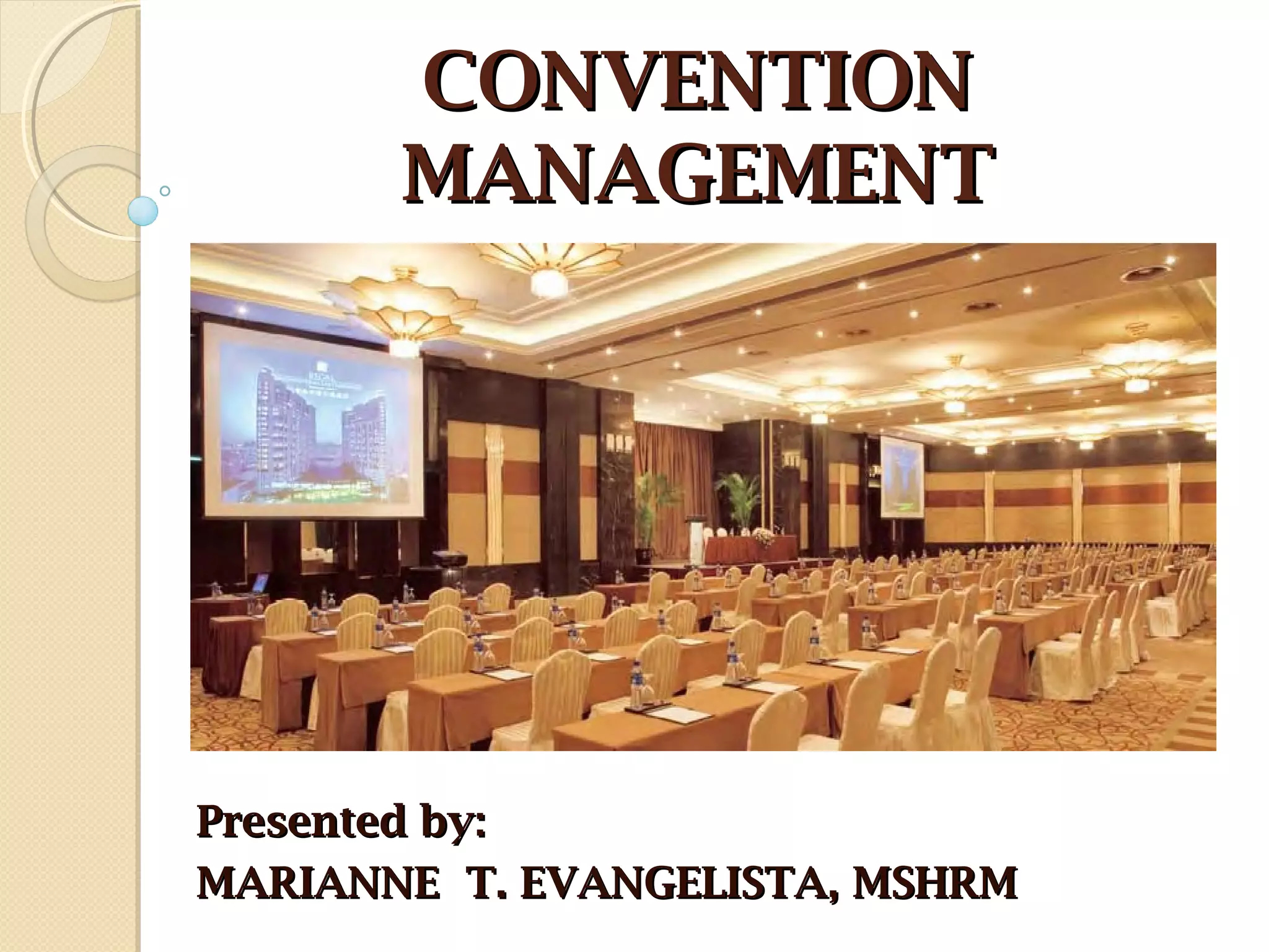 MICE MANAGEMENT | PPT