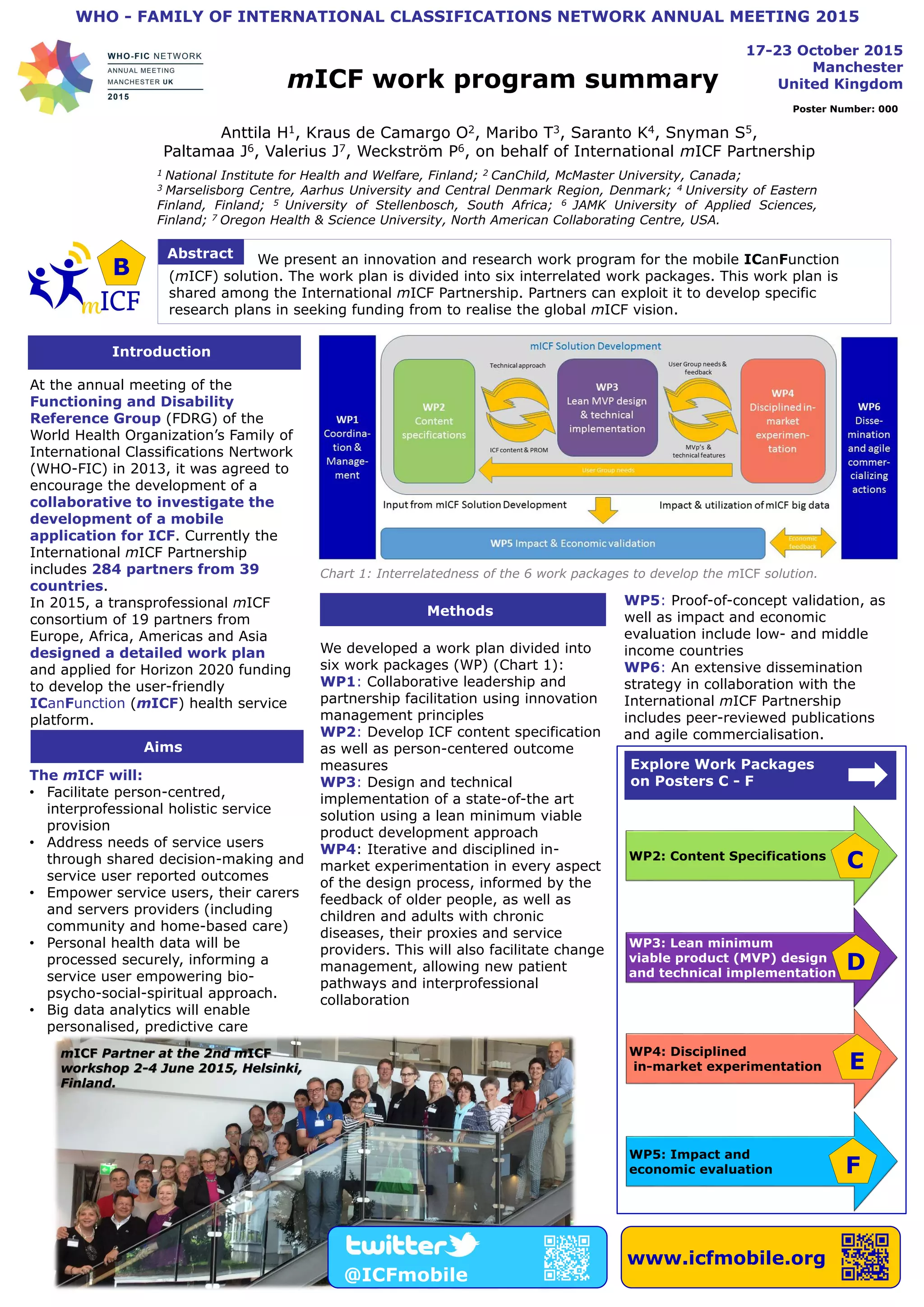 mICF poster 2 (heidi) work plan summary | PPTX