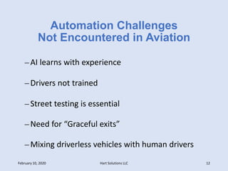 Autonomous Vehicle Benefits and Challenges; Role of Governments? | PPT