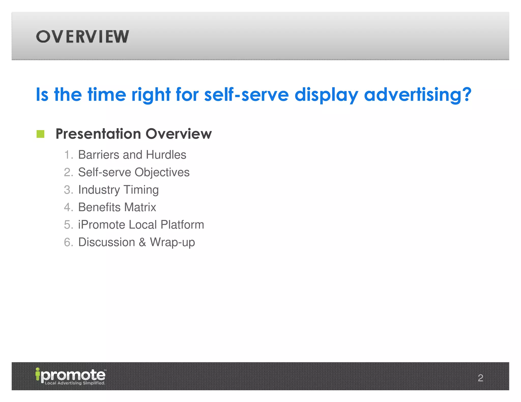 iPromote - Self Service Display | PDF