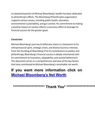 Michael-Bloomberg-Net-Worth-How-He-Made.ppt