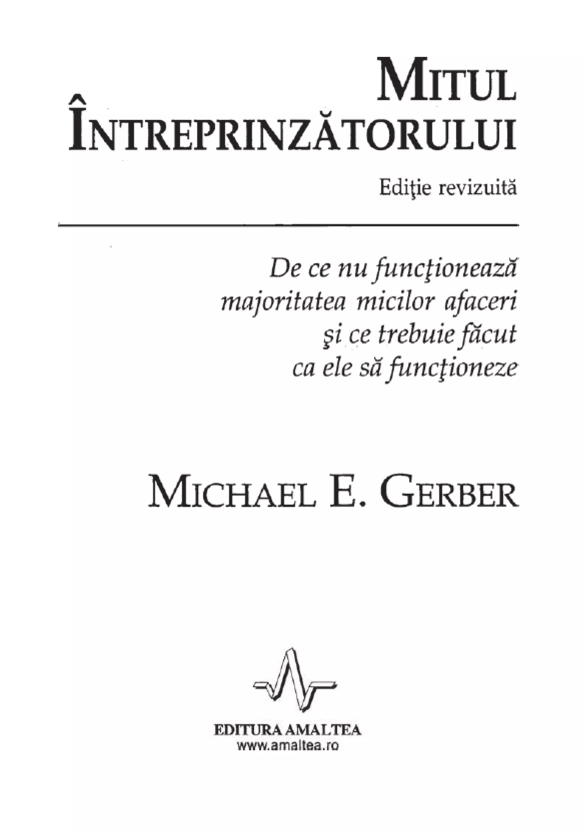 Michael e.-gerber-mitul-intreprinzatorului | PDF