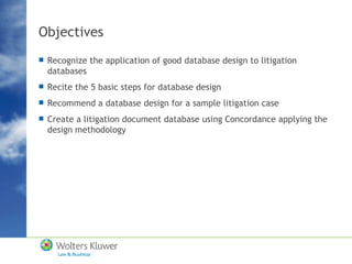 michael hamilton legal database design presentation 3 new york | PPT