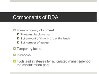 Levine-Clark, Recommended Practices for Demand-Driven Acquisition (DDA ...