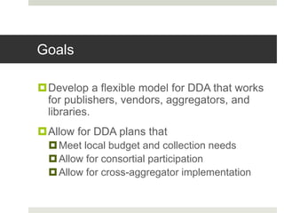 Levine-Clark, Recommended Practices for Demand-Driven Acquisition (DDA) of Monogrpahs | PPT