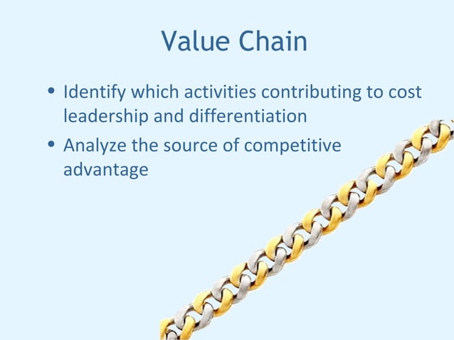 Value Chain: Competitive Advantage | PPT
