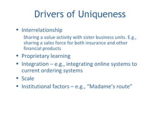 Value Chain: Identify Cost Drivers | PPT