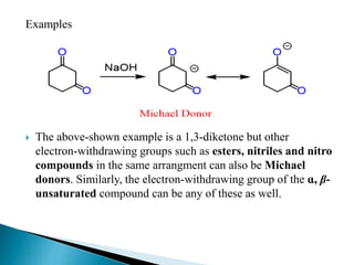 Michael addition reaction | PPTX