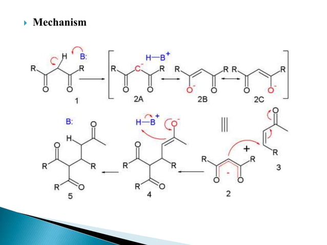 Michael addition reaction | PPTX | Chemistry | Science