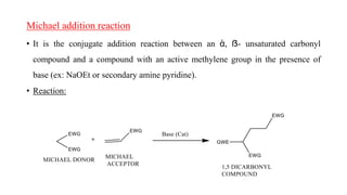 Michael addition reaction | PPT