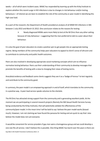 Barriers & motivations to HIV testing | PDF | Sexual Health | Diseases ...