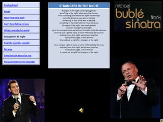 Michael buble & frank sinatra | PPT