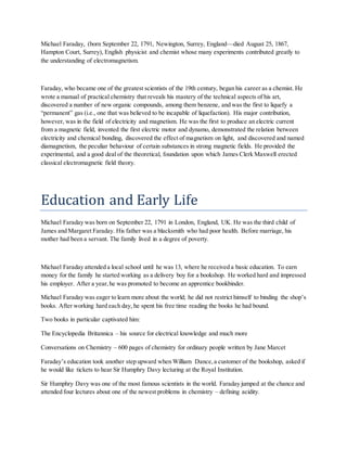 Michael faraday | DOCX