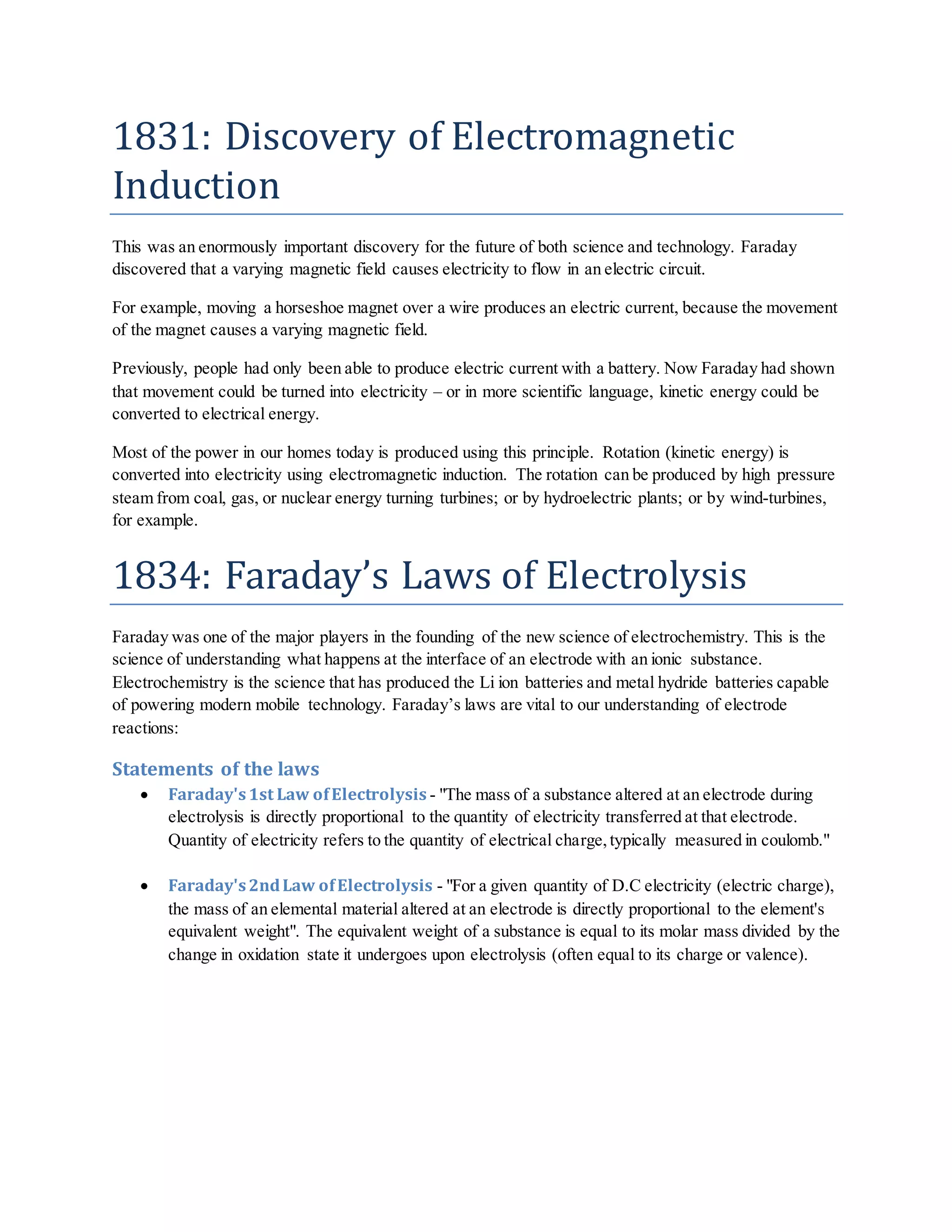Michael faraday | DOCX