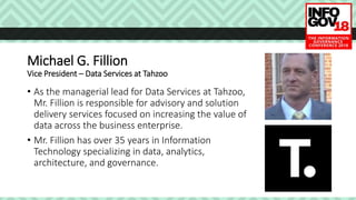 Michael Fillion - Data Governance In The Digitally Transformed ...