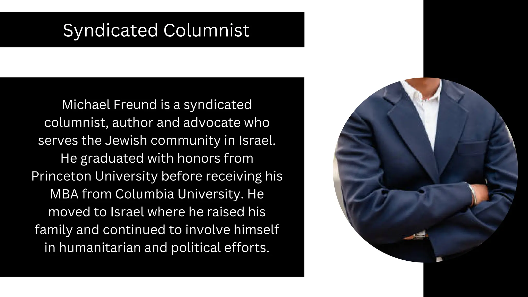 Michael Freund - Founder of Shavei Israel | PPT