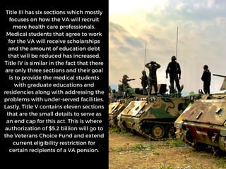 The VA Mission Act: What It Means for Veterans | Michael G. Sheppard | PDF