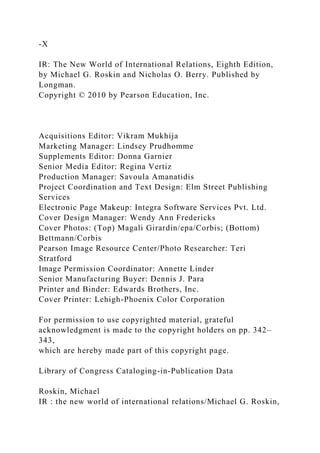 Michael G. RoskinLYCOMING COLLEGENicholas O. BerryFORE.docx