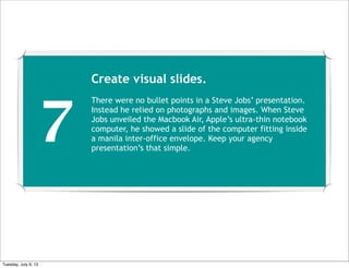 Steve Jobs: 10 Presentation Tactics | PDF