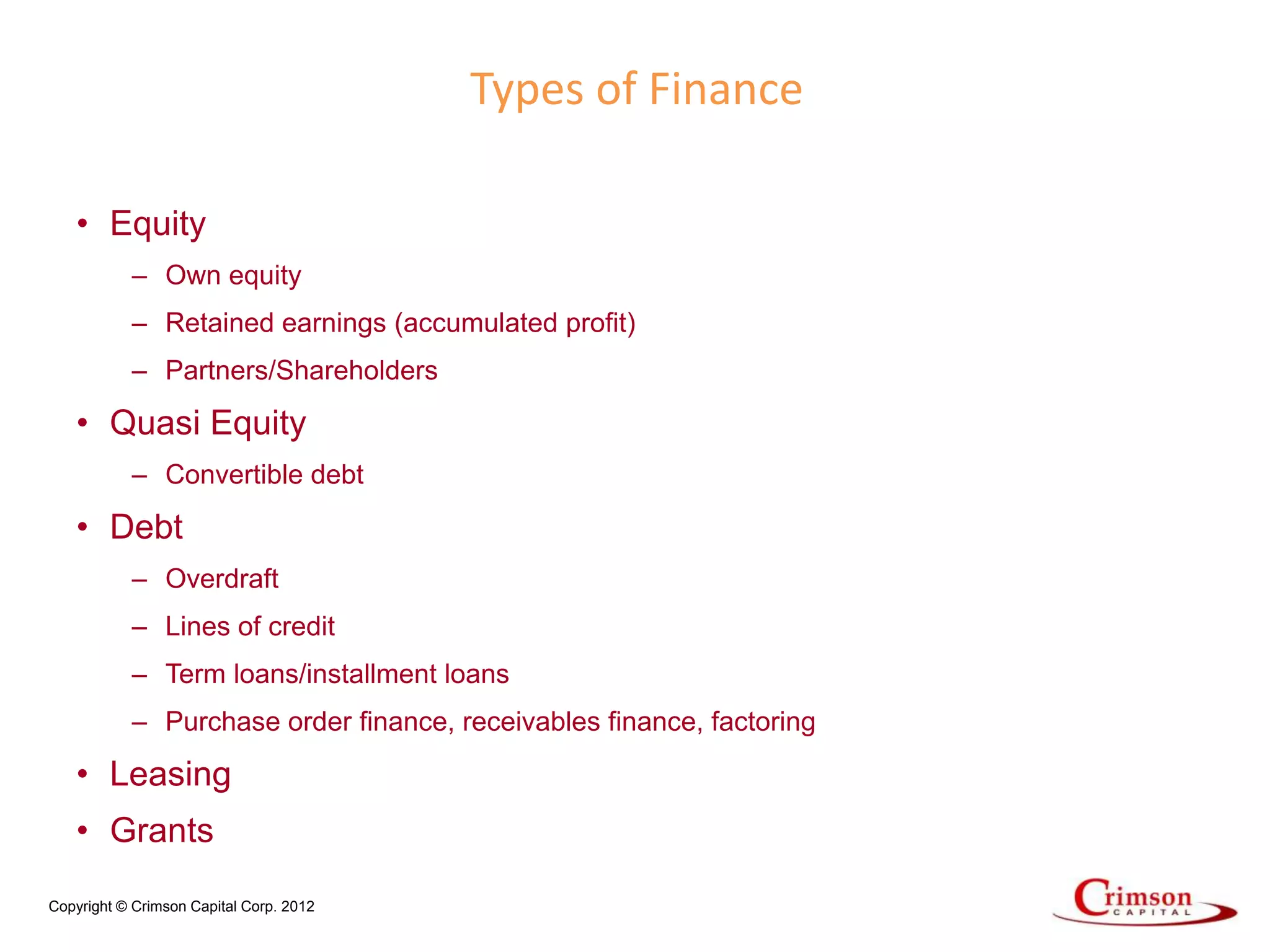 Financing Innovation | PPTX