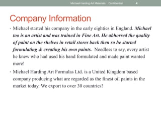 About Michael Harding Artist Oil Colours | PPT
