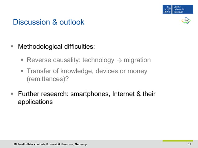 Does Migration Support Technology Diffusion in Developing Countries? | PPT