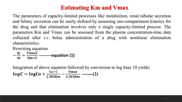 Michaelis Menten Equation and Estimation Of Vmax and Tmax.pptx