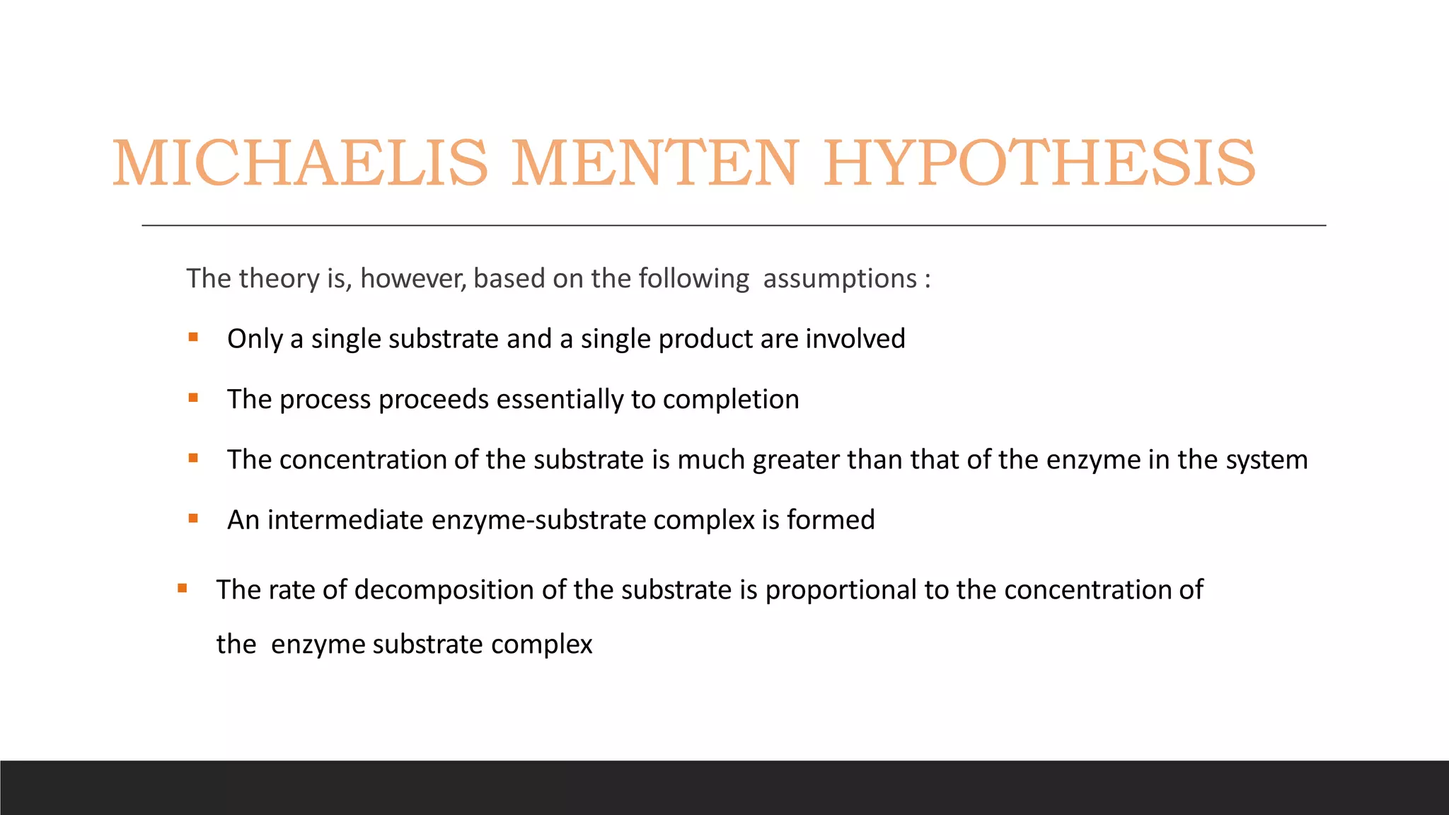 Michaelis Menten Reaction | PPTX