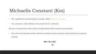 Michaelis Menten Reaction | PPTX