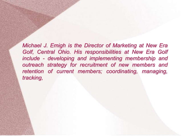 Michael J. Emigh | PPT