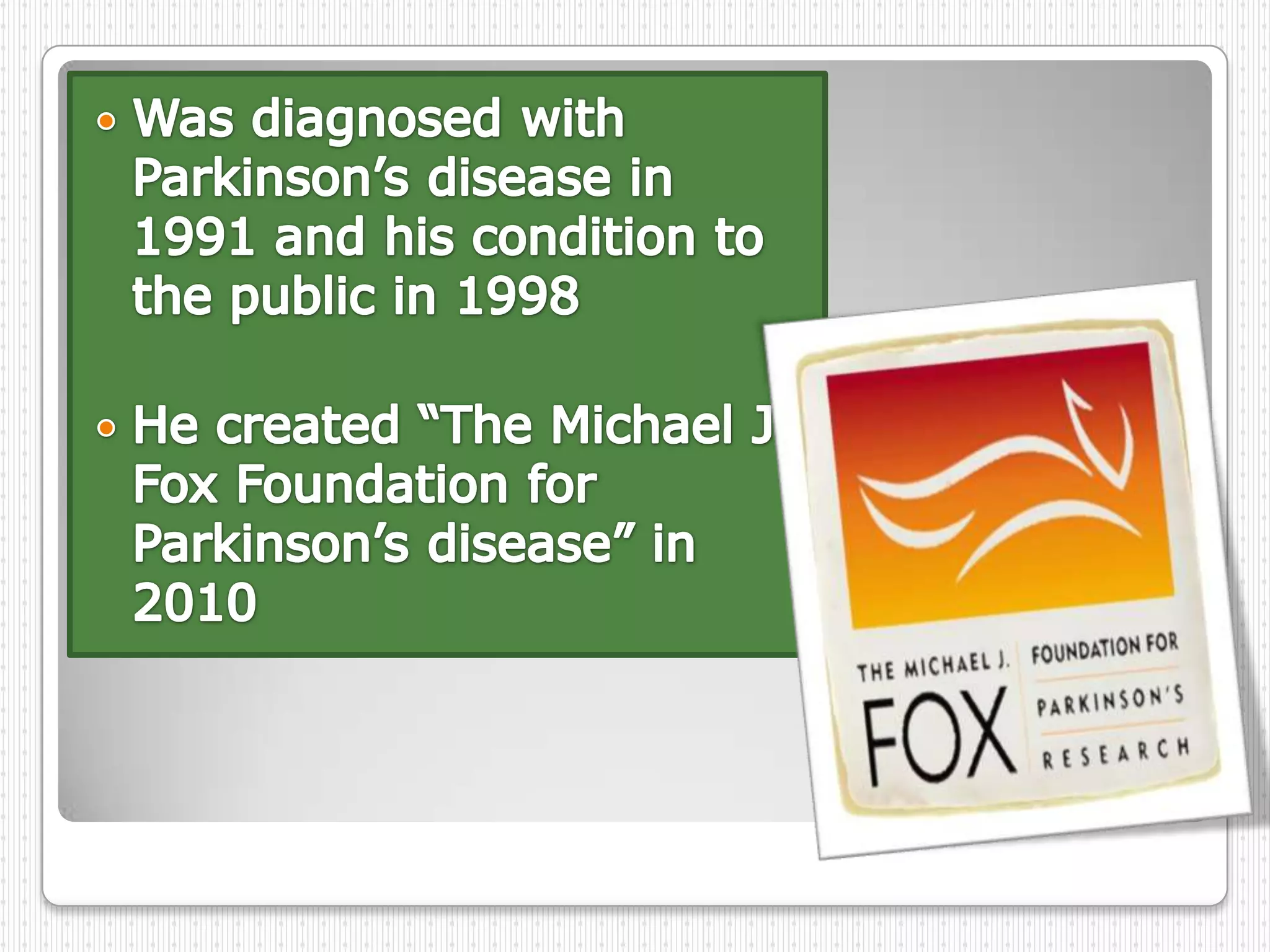 Michael j. fox biography | PPT