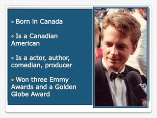 Michael j. fox biography | PPT