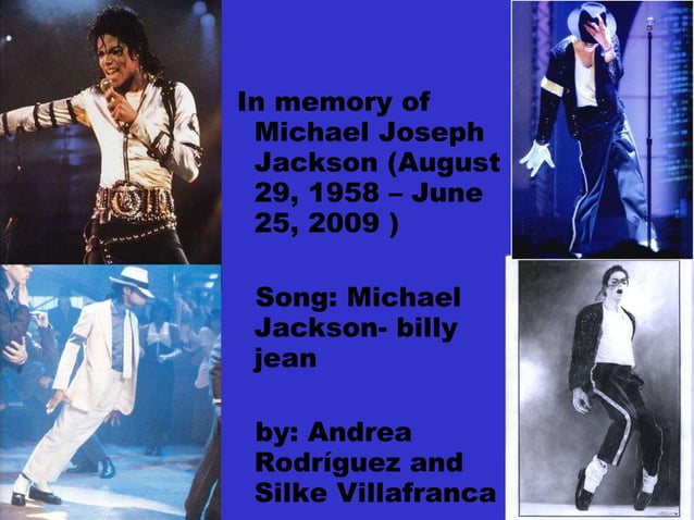 Michael jackson | PPT | Contemporary Hits/Pop/Top 40 | Music