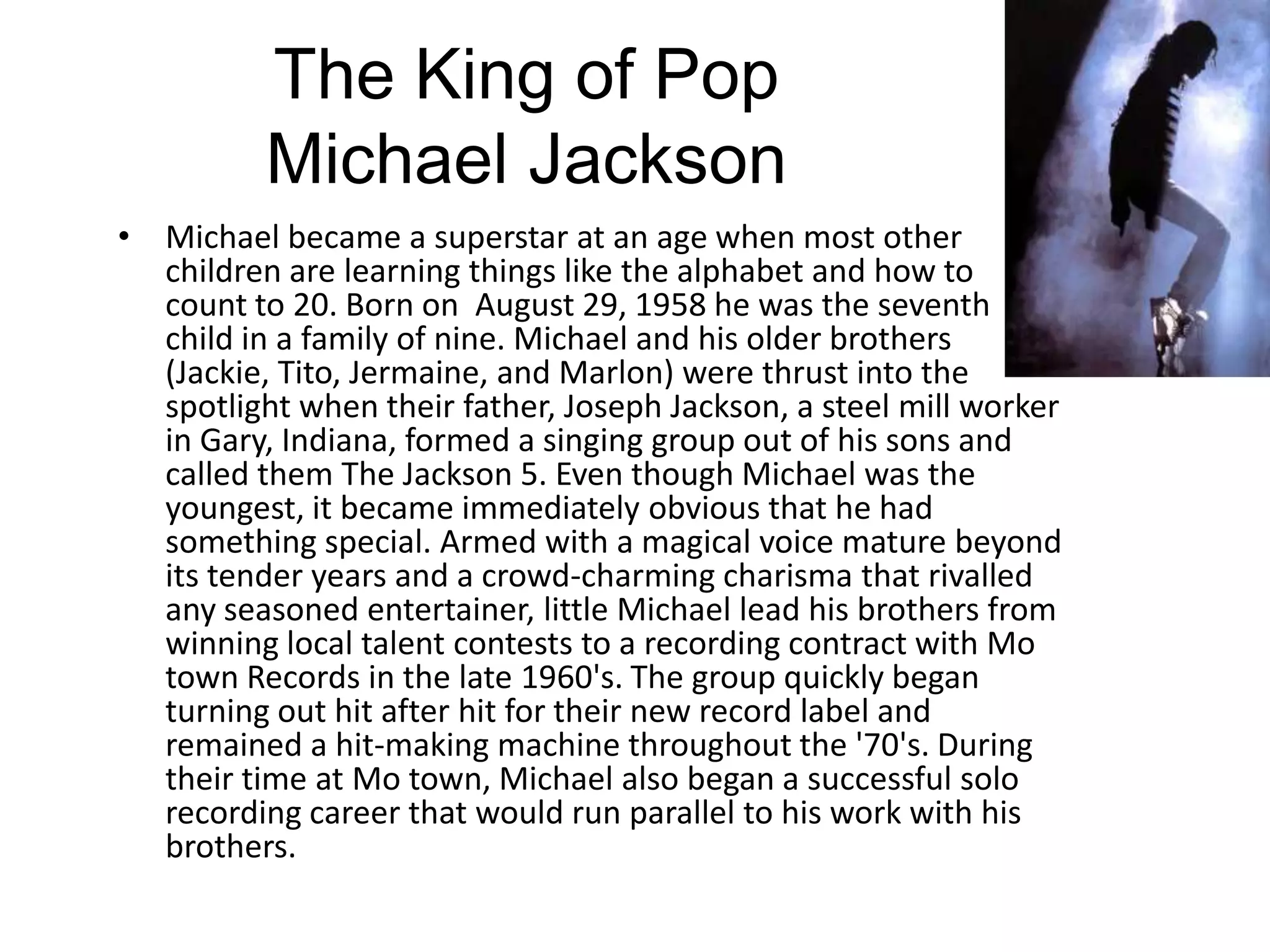 Michael jackson | PPTX
