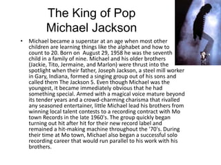 Michael jackson | PPTX