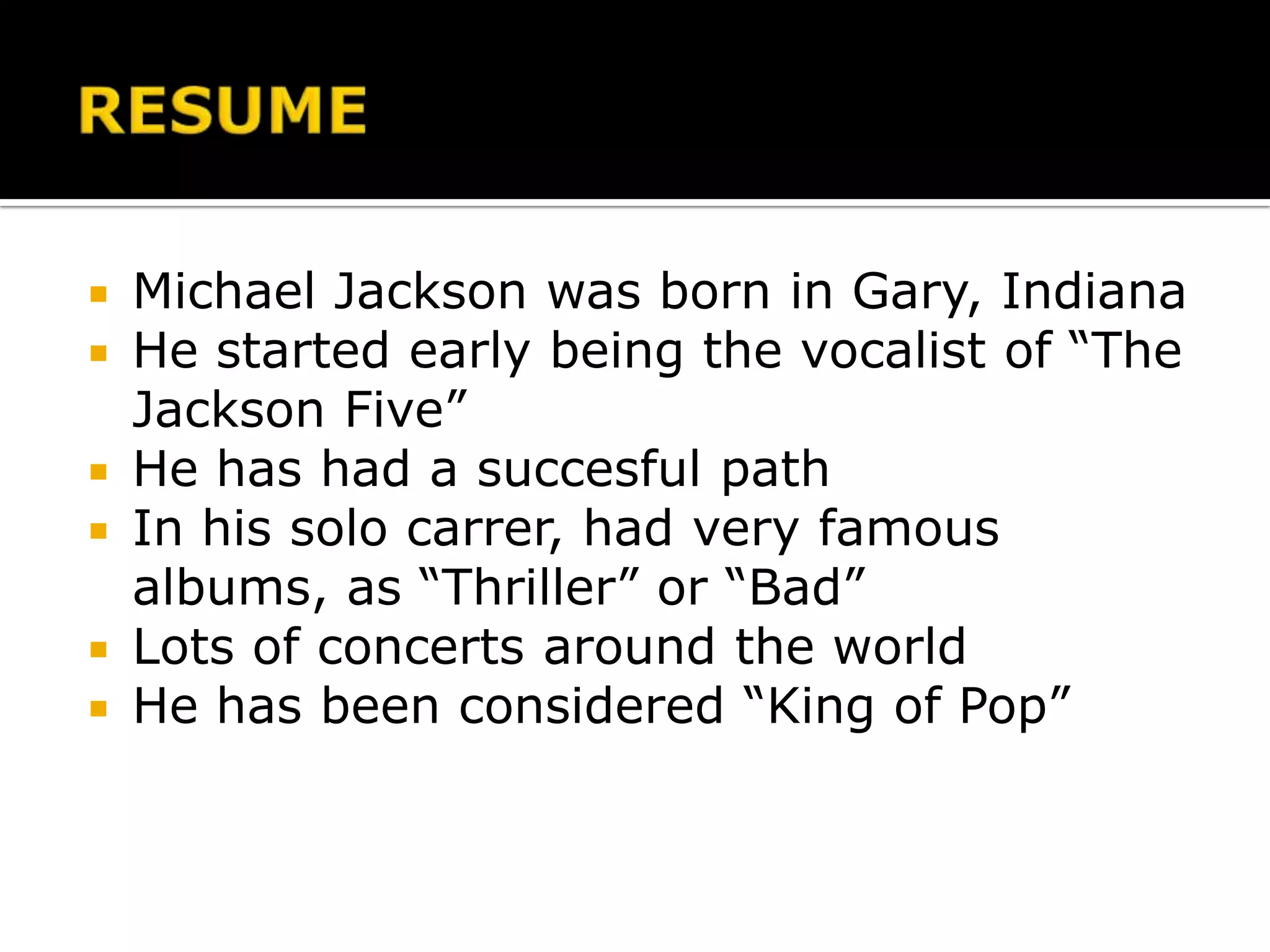 Michael jackson | PPT