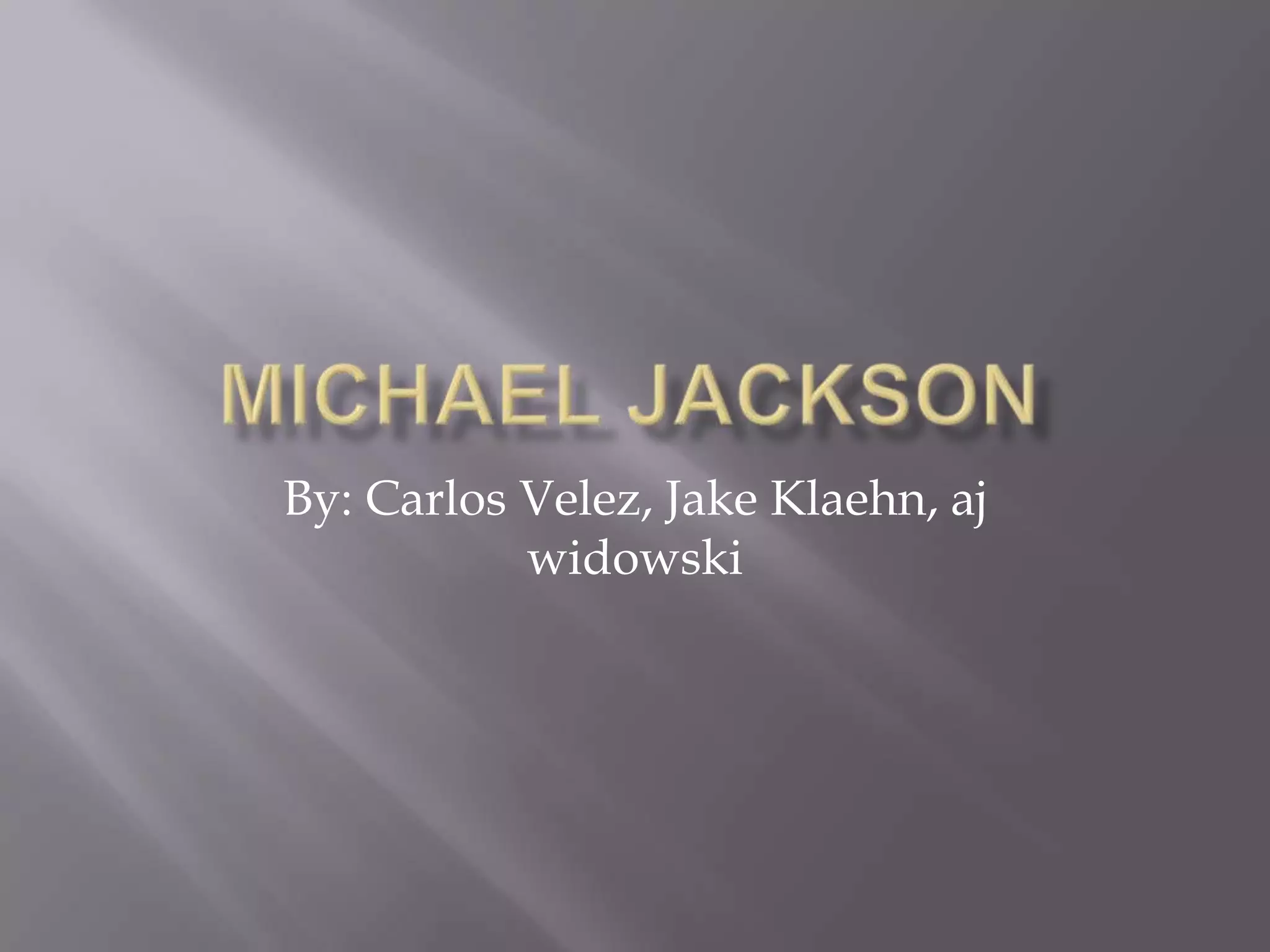 Michael jackson | PPTX