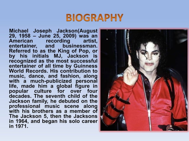 Michael jackson 1 | PPTX