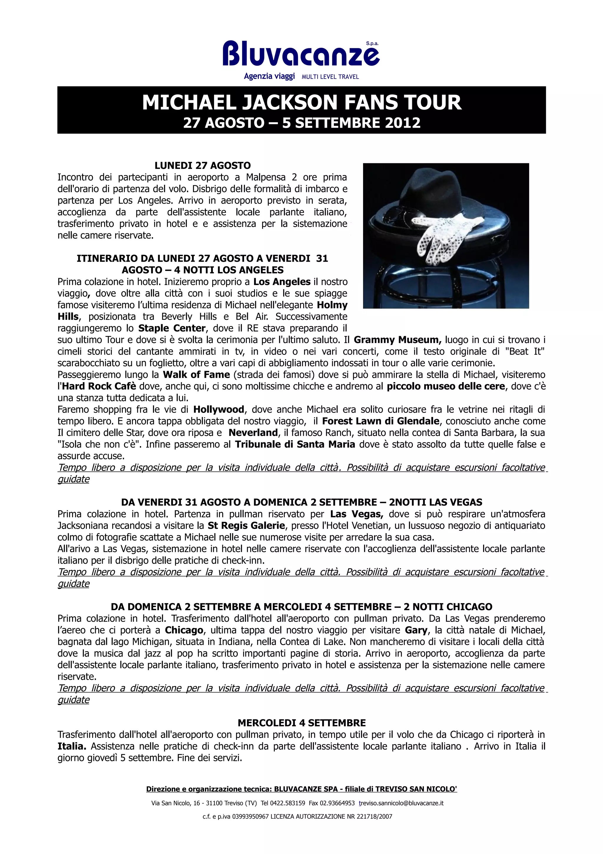 Michael jackson fans tour | PDF