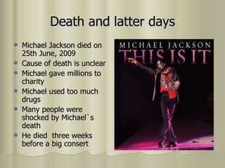 Michael jackson king of pop | PPT