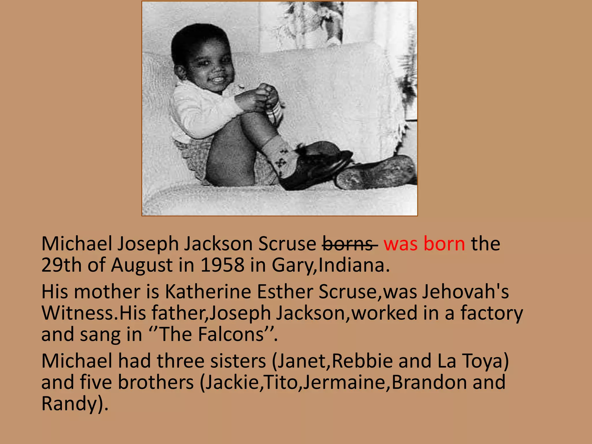 Michael Jackson Project Andrea Aldao 2ºc | PPTX