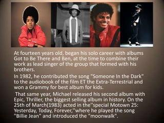 Michael Jackson Project Andrea Aldao 2ºc | PPTX