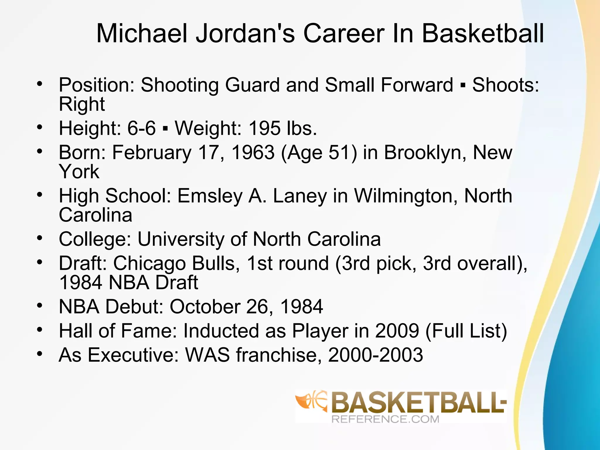 Michael Jordan Biography | PPT