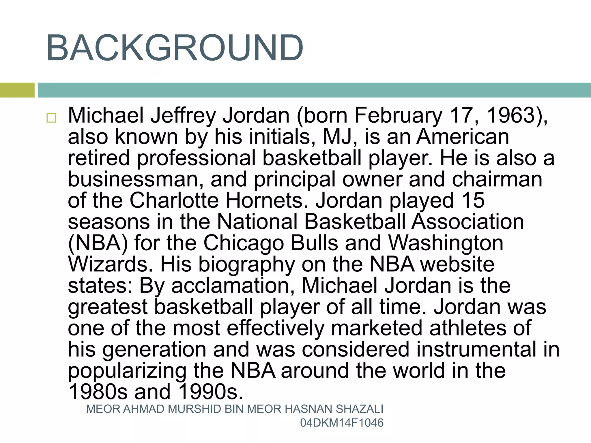 Michael jordan | PPT